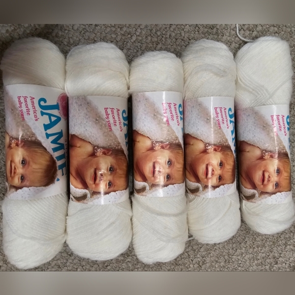 Jamie | Other | Vintage Jamie White Yarn 6 Skeins | Poshmark